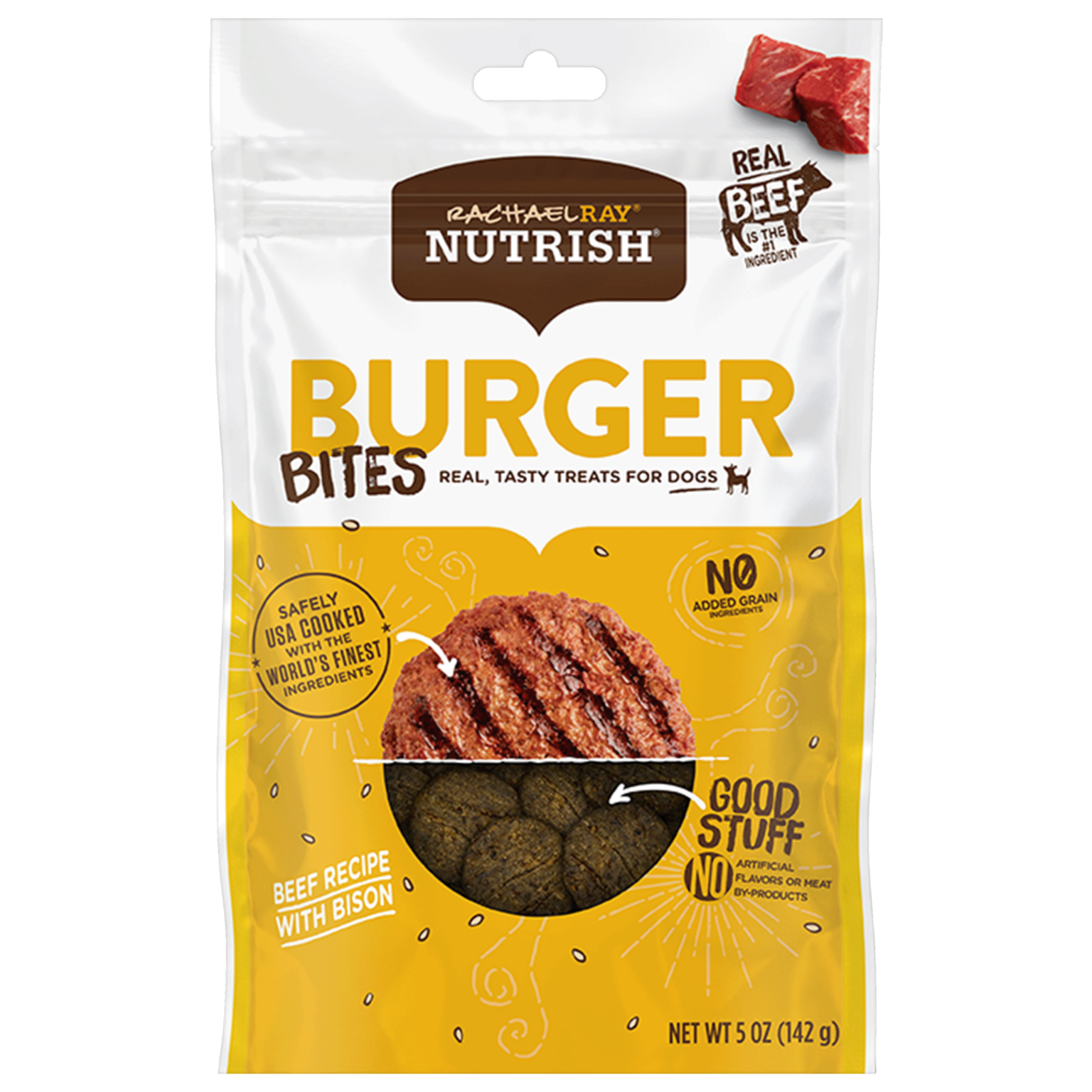 Nutrish® Burger Bites Beef Recipe With Bison Dog Treats
